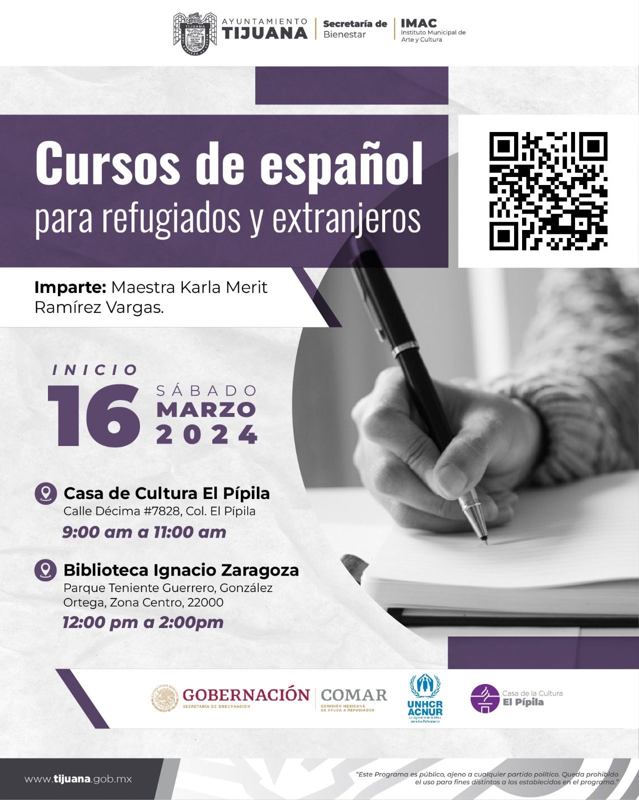 Impartirán clases de español en la casa de la cultura El Pípila para ...