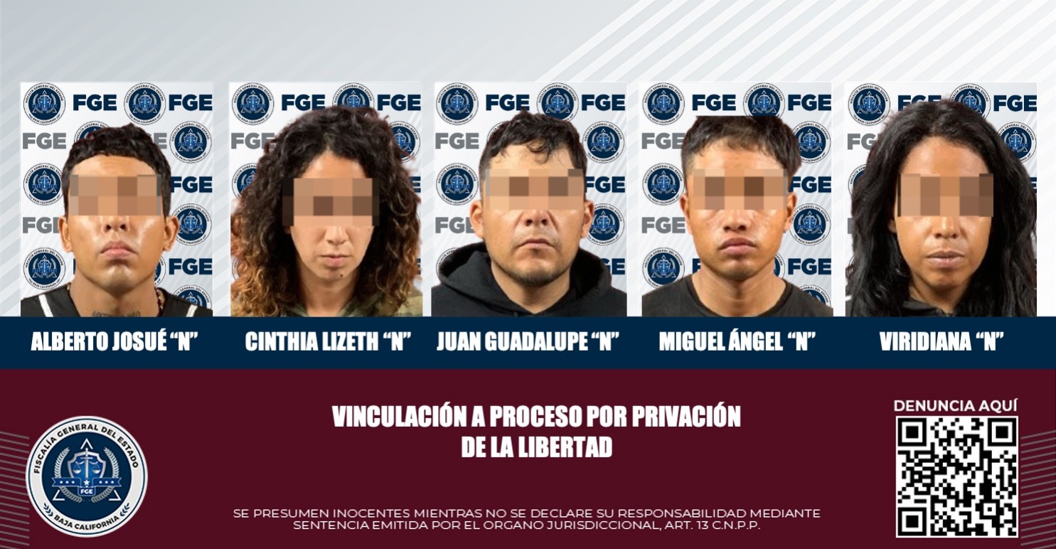 Por el delito de privación de la libertad dos mujeres y tres hombres ...